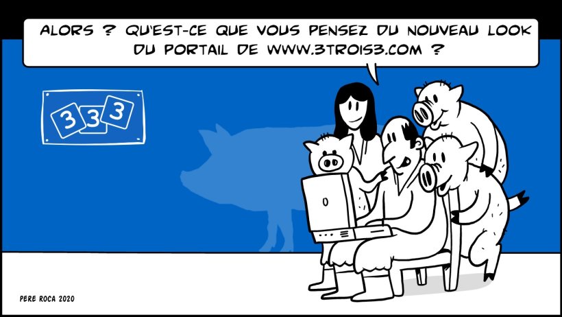 Quel changement... - Humour - 3trois3, Le site de la filière porc