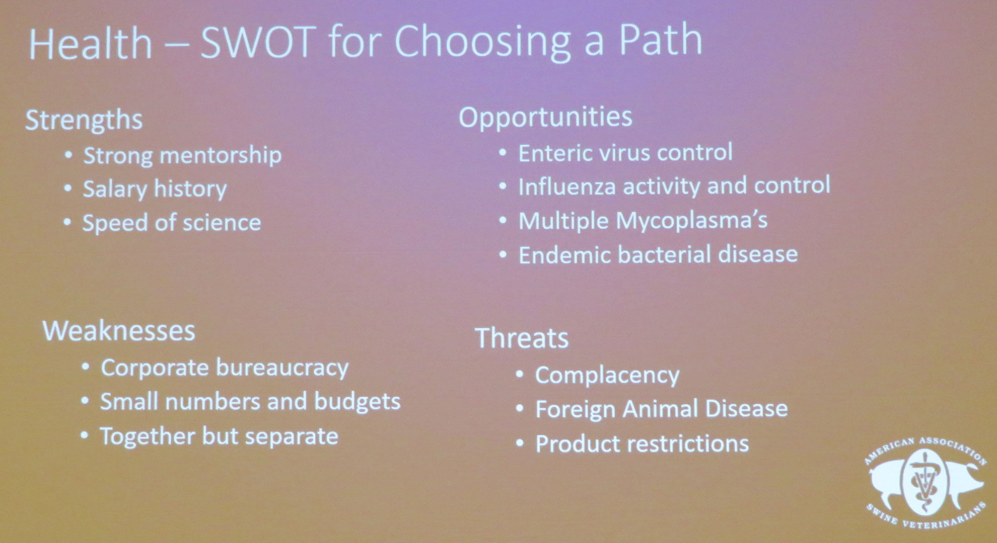 AASV 2020 - Reportages - 3trois3, Le site de la filière porc